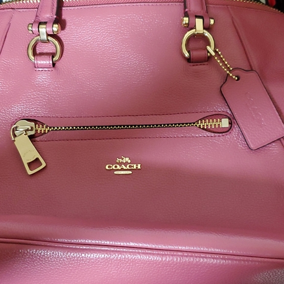 Coach | Bags | Authentic Coach Leather Bag With Care Instructions ...